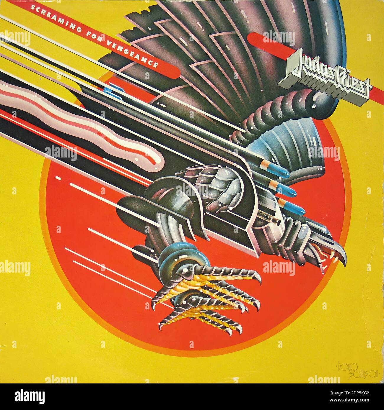 screaming vengeance 90 - Vintage Vinyl Record Cover Stock Photo - Alamy