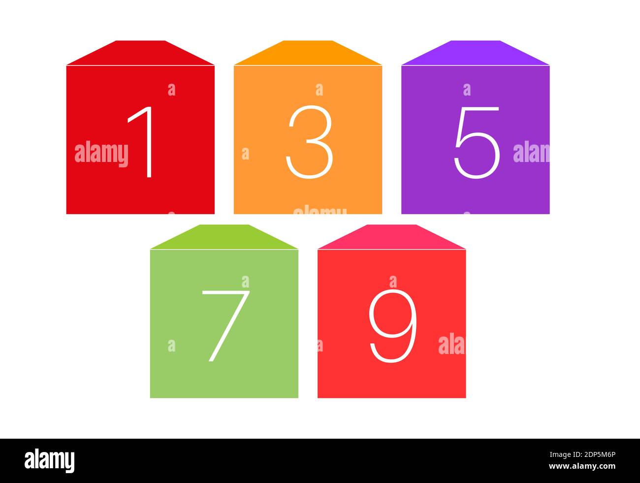 Odd Number blocks vector illustration Stock Vector Image & Art - Alamy