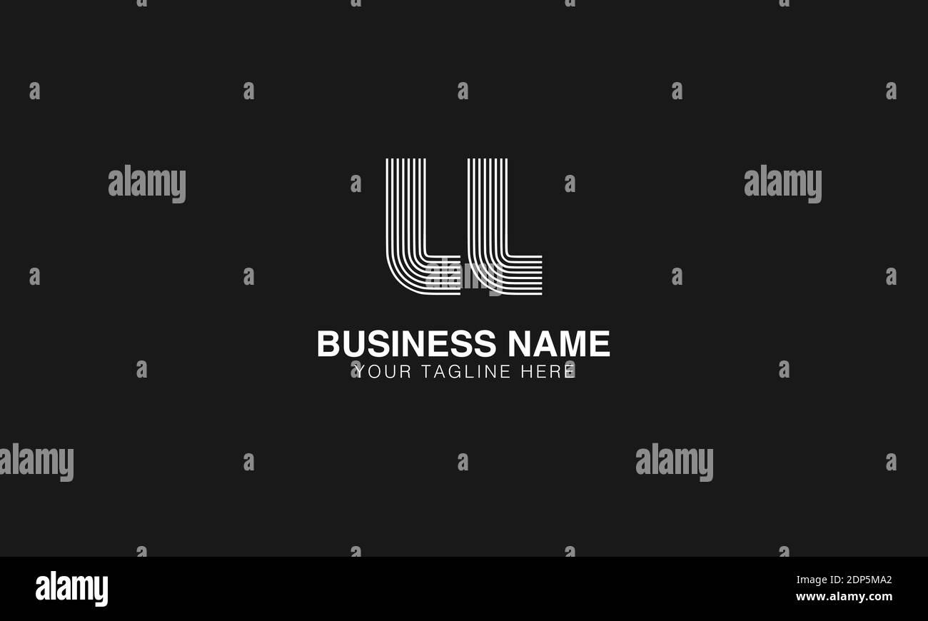 LL L initial based modern minimal creative logo vector template image ...