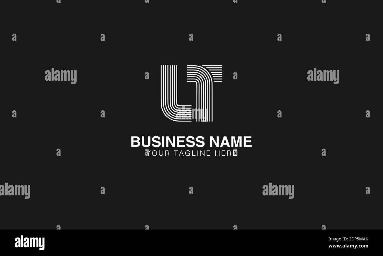 LT L T initial based modern minimal creative logo vector template image ...