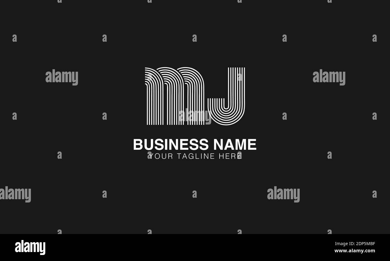 Mj golden logo Black and White Stock Photos & Images - Alamy