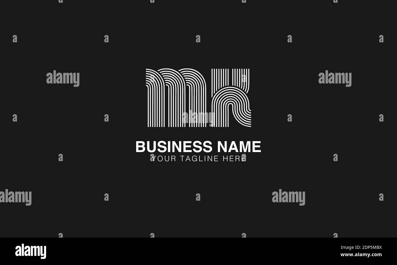 MK M K initial based modern minimal creative logo vector template image ...