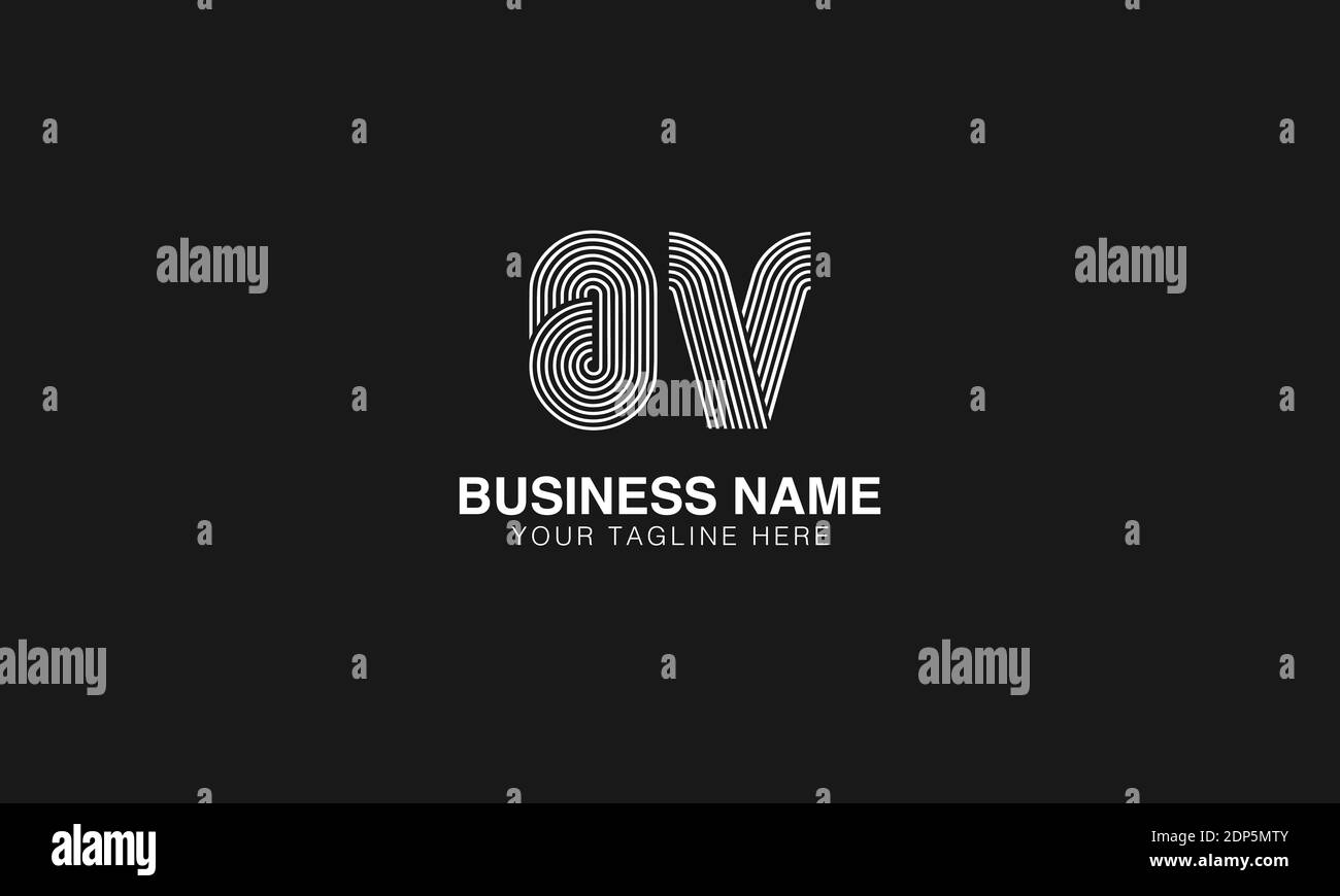 OV O V initial based modern minimal creative logo vector template image ...