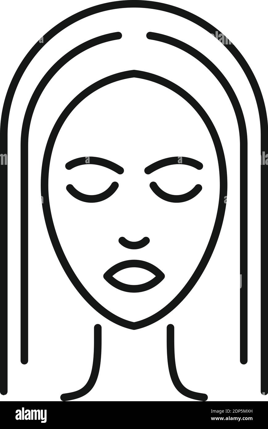 Face cosmetology icon, outline style Stock Vector Image & Art - Alamy