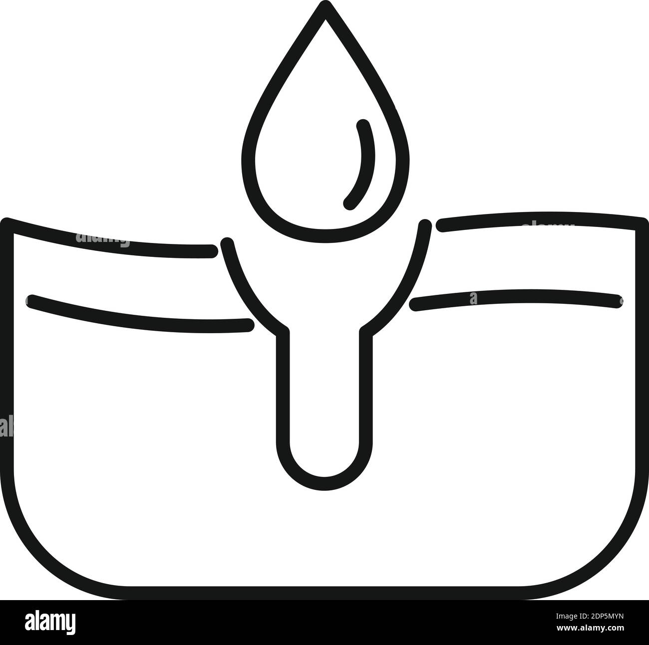 Skin cream drop icon, outline style Stock Vector Image & Art - Alamy