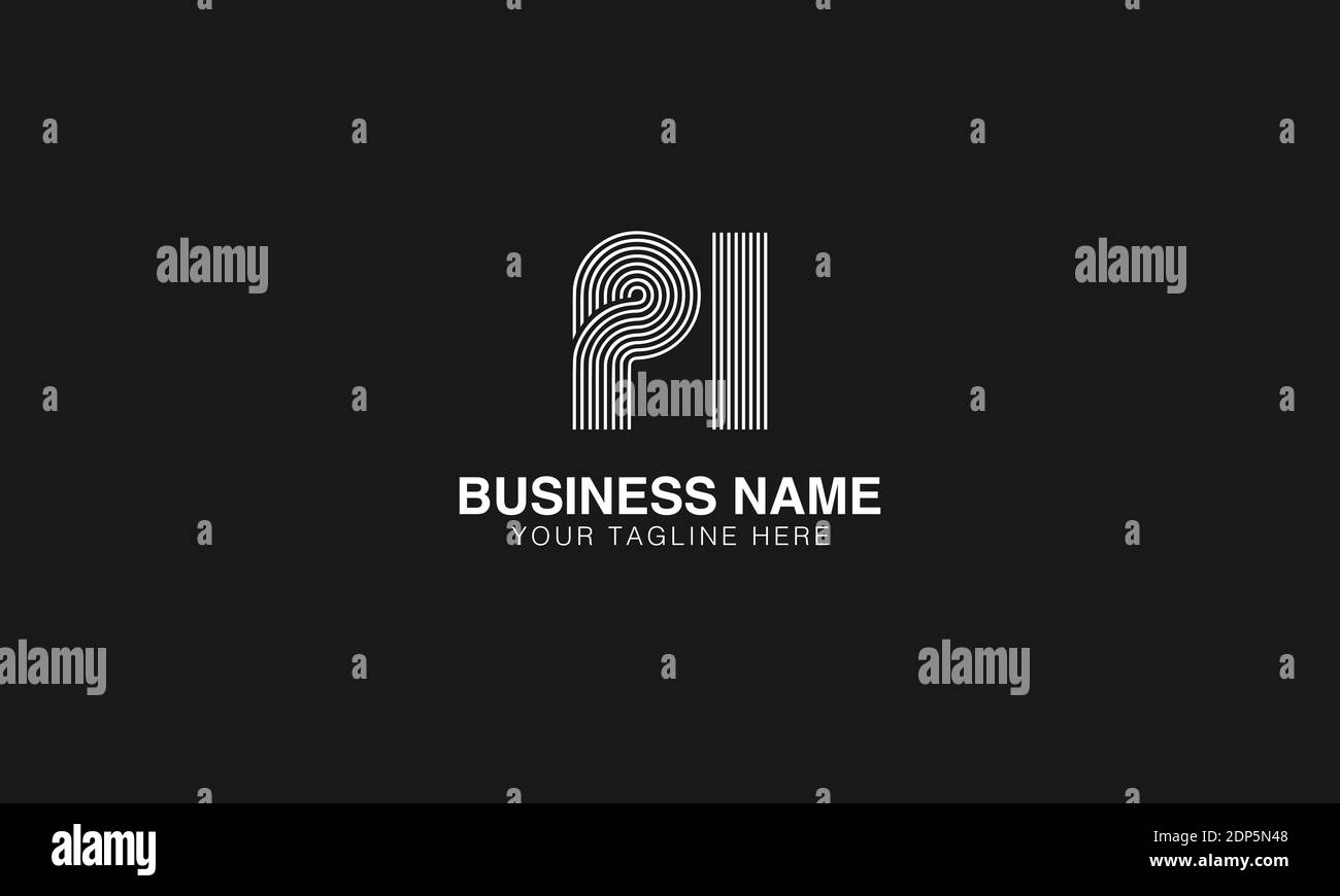 Modern p i logo Black and White Stock Photos & Images - Alamy