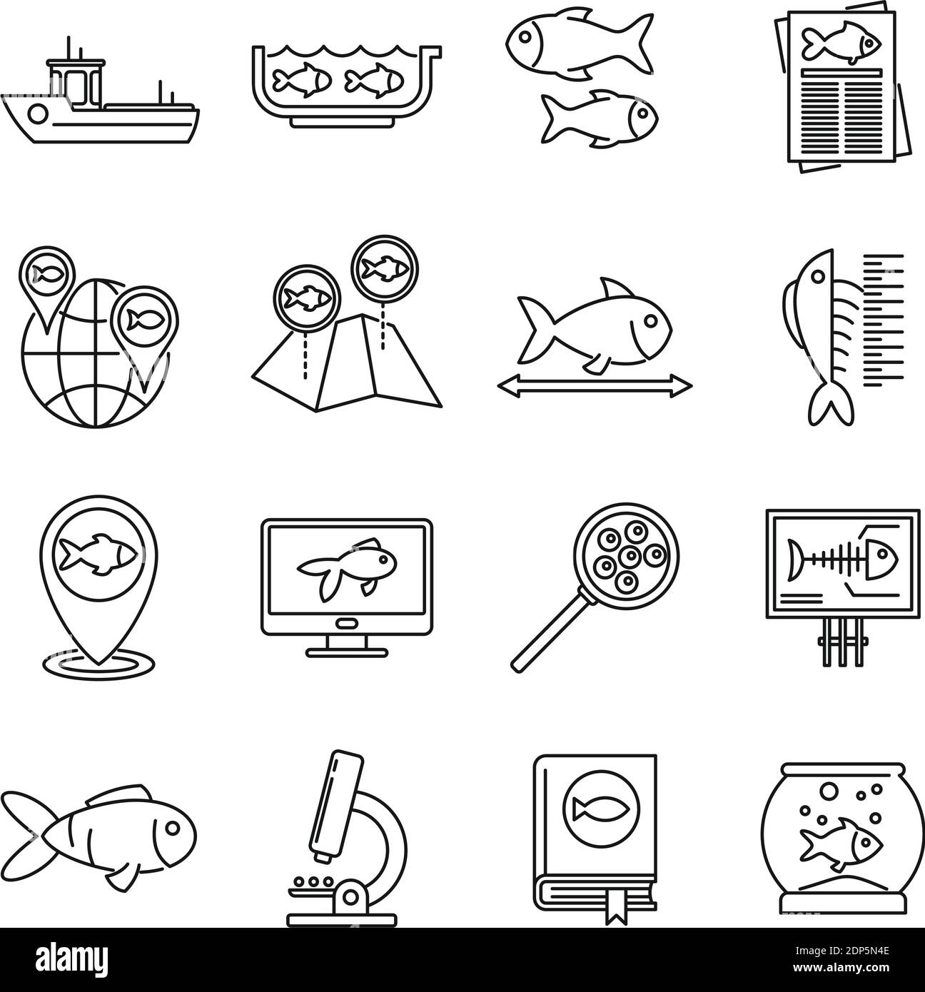 Fish factory Stock Vector Images - Alamy