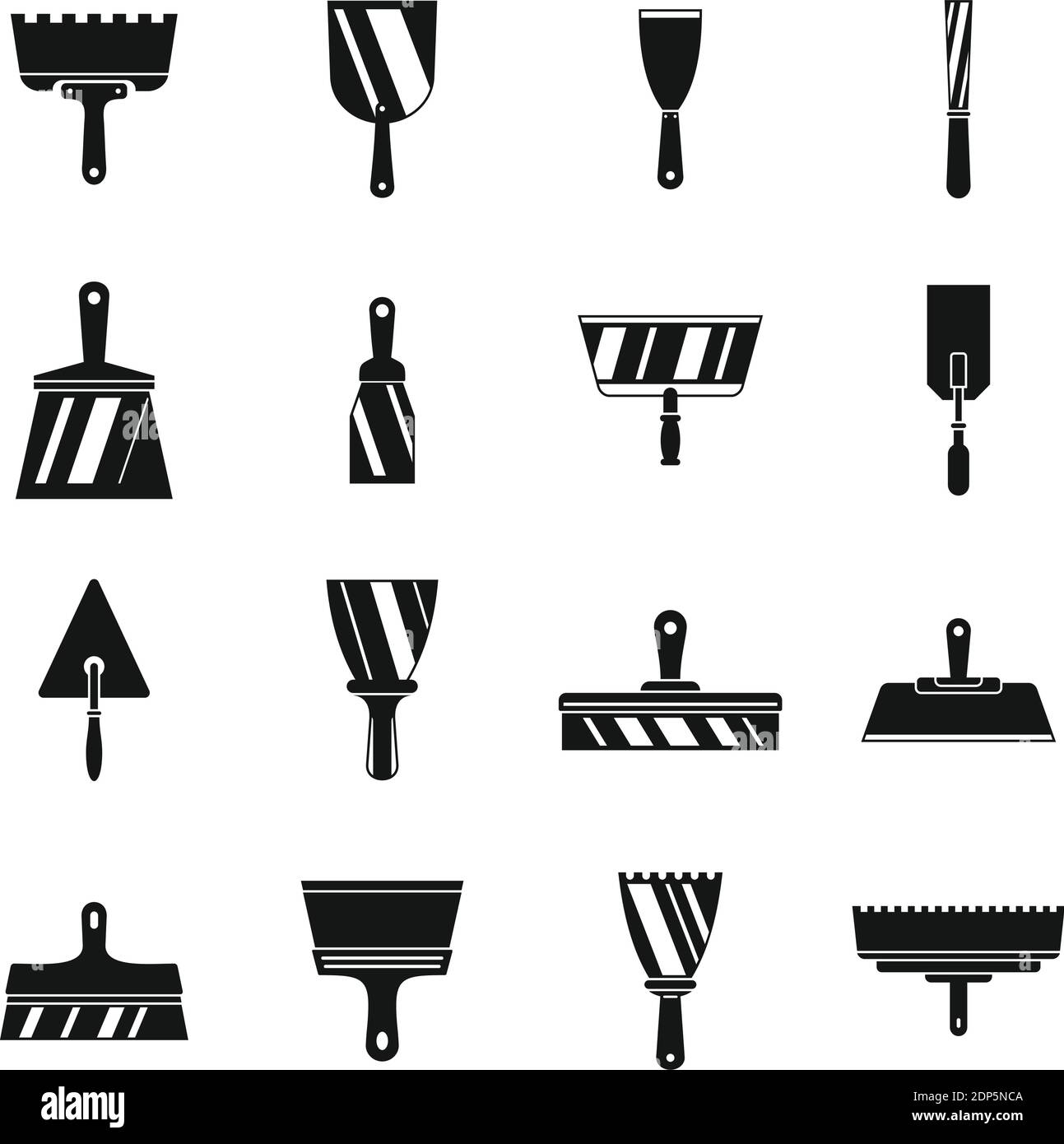 Putty knife tool icons set, simple style Stock Vector Image & Art - Alamy