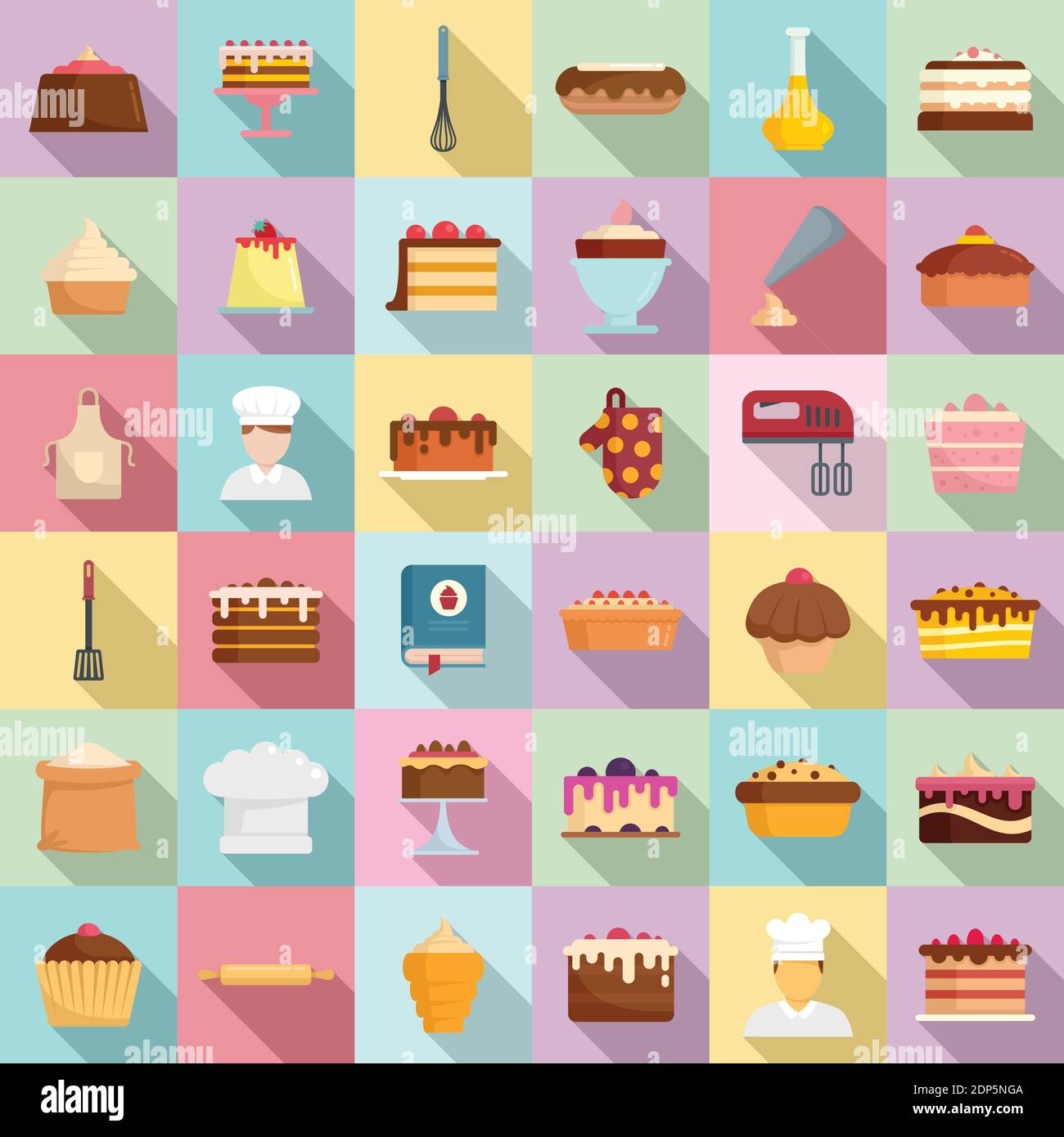 Bakery shop confectionery baker Stock Vector Images - Alamy