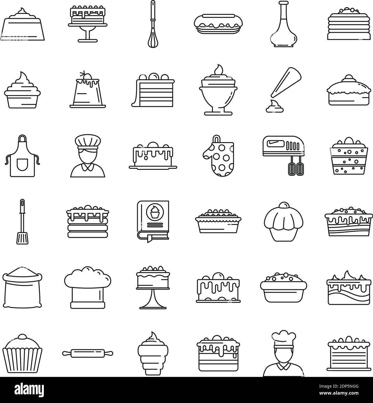 Confectioner home icons set, outline style Stock Vector Image & Art - Alamy Confectioner home icons set, outline style Stock Vector Image & Art - Alamy