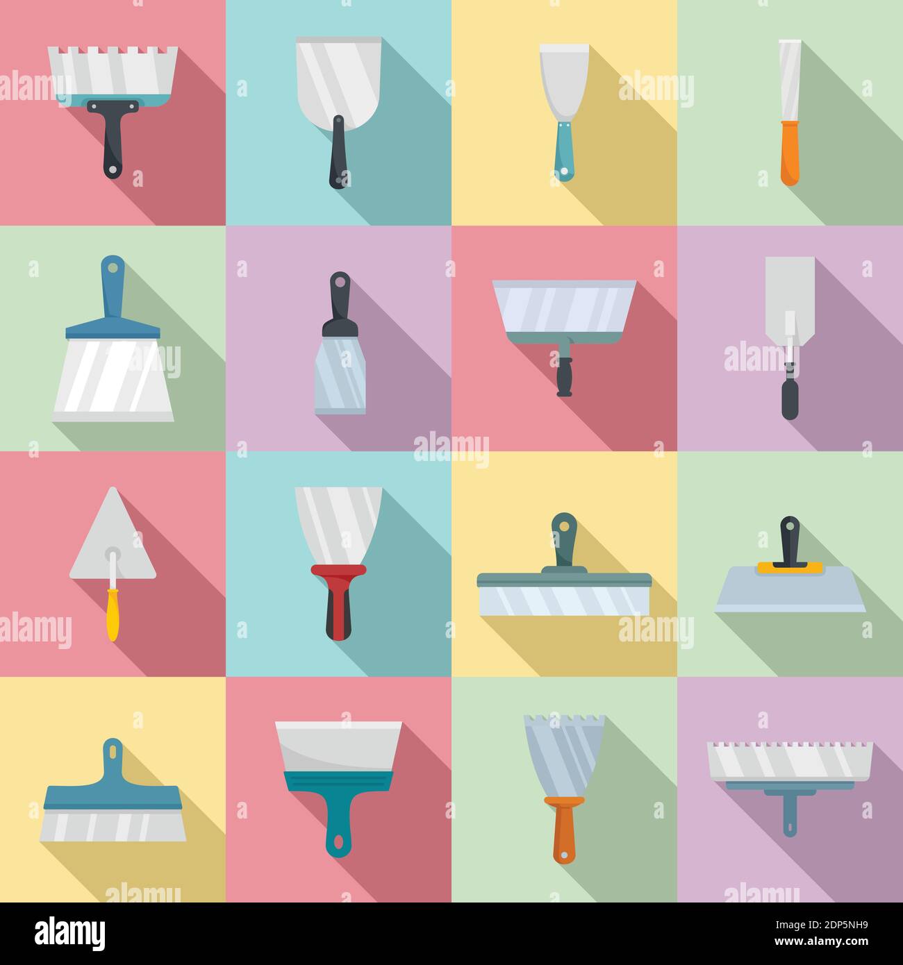 Worker putty knife Stock Vector Images - Alamy