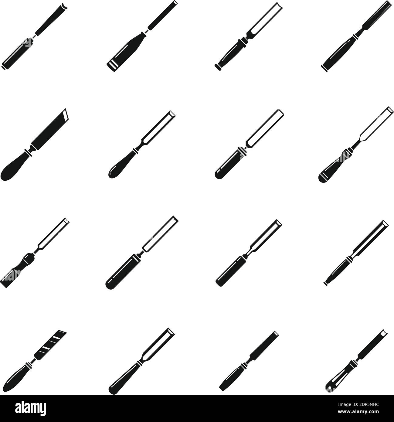 Chisel tool icons set, simple style Stock Vector Image & Art - Alamy