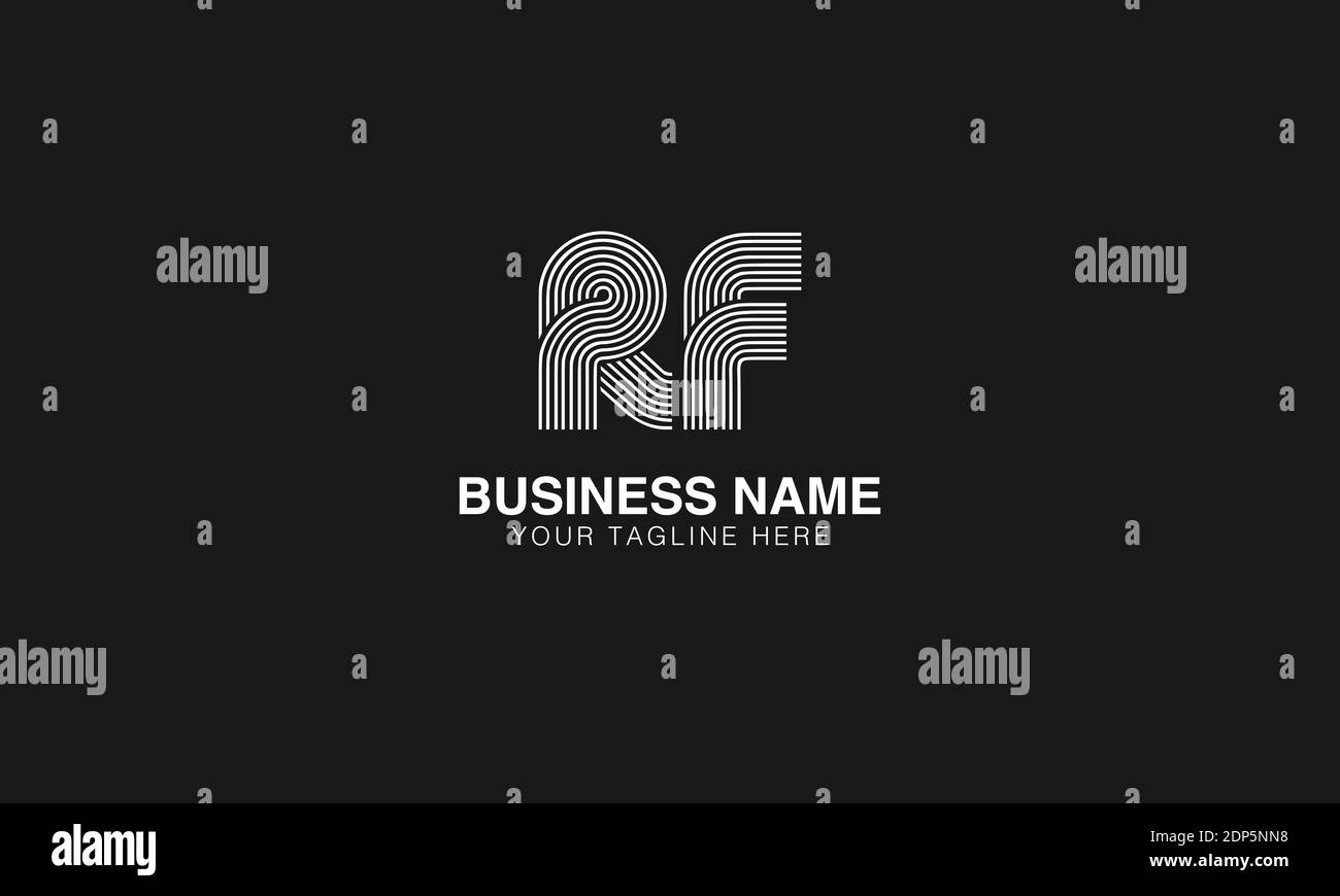 Rf minimal logo Black and White Stock Photos & Images - Alamy