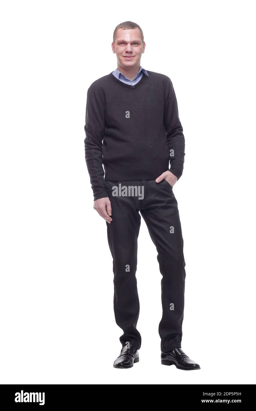 Full length portrait of happy handsome young man Stock Photo - Alamy