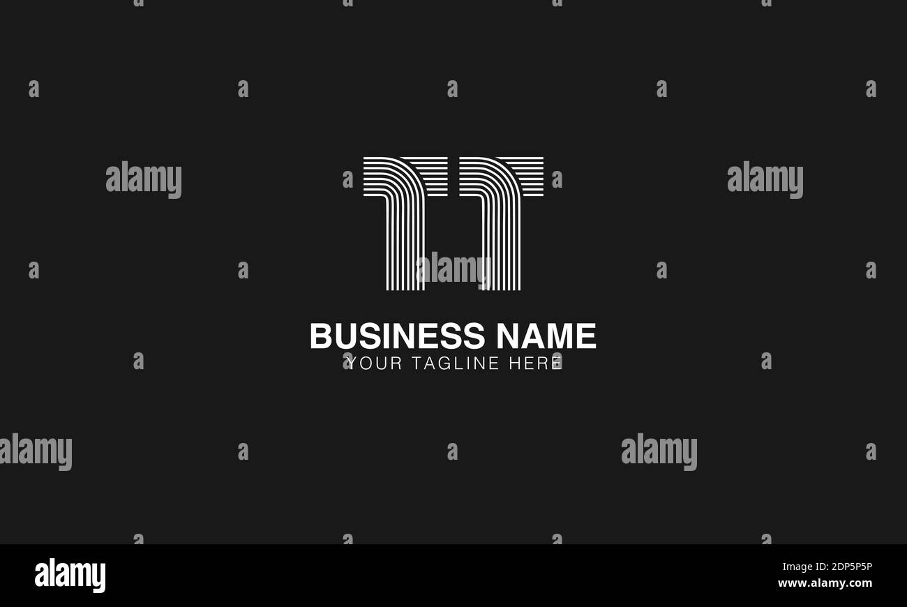 TT T initial modern minimal creative logo vector template image. LINE ...