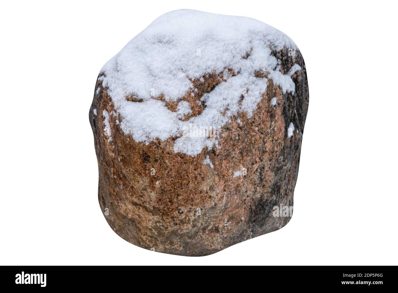 Snow on stone Cut Out Stock Images & Pictures - Alamy