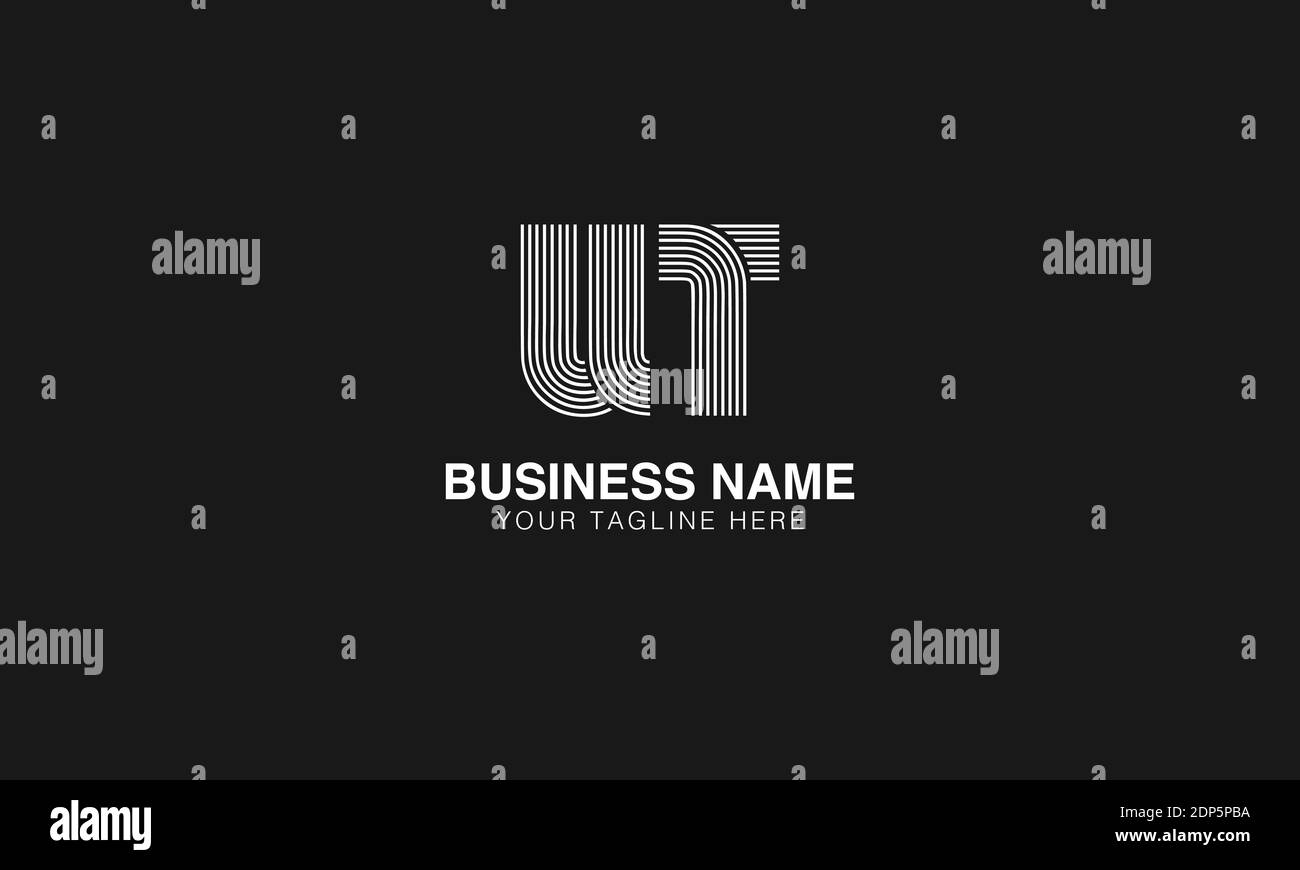 UT U T initial modern minimal creative logo vector template image. LINE ...