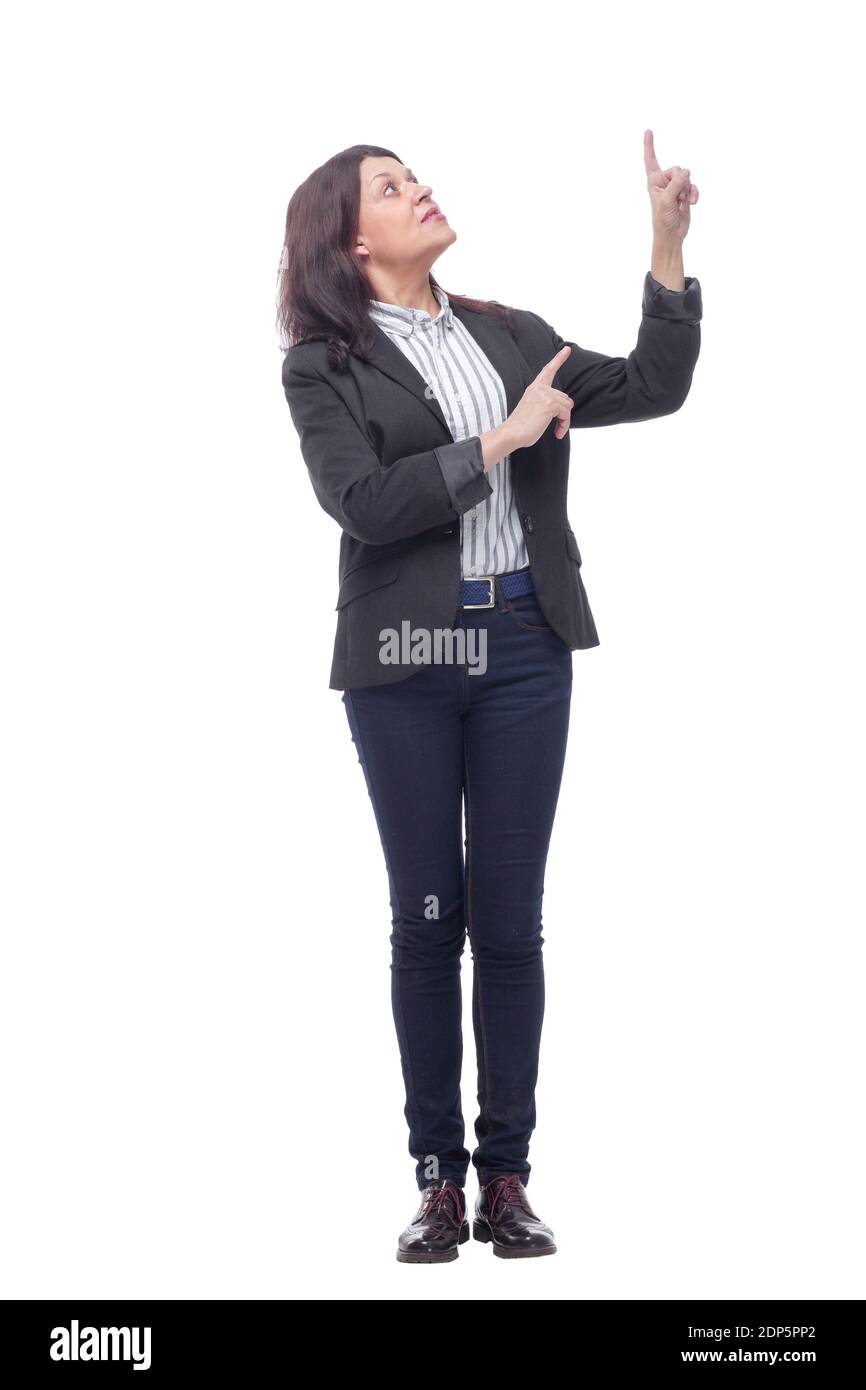 Woman girl looking right side hi-res stock photography and images - Alamy