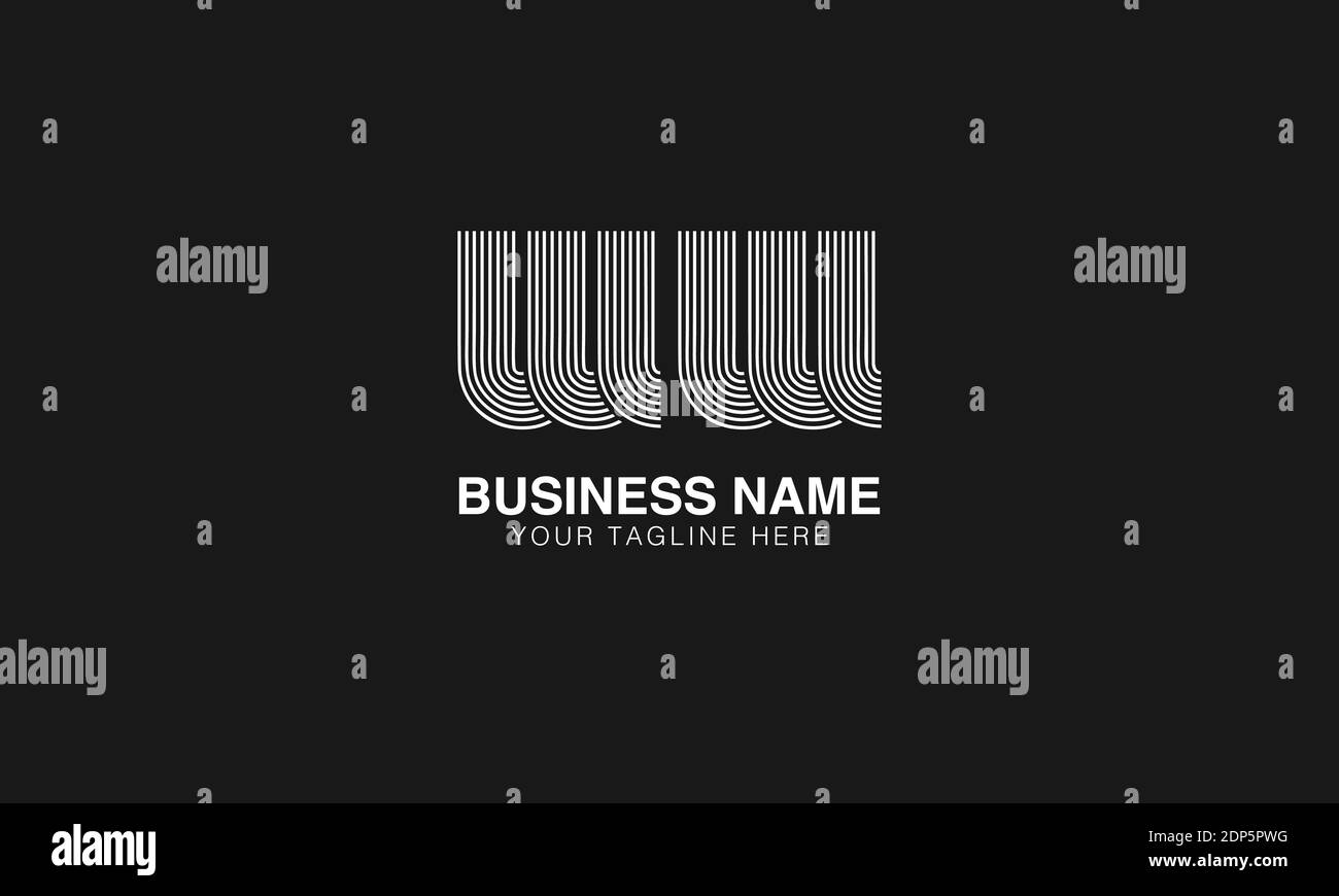 WW W initial modern minimal creative logo vector template image. LINE ...