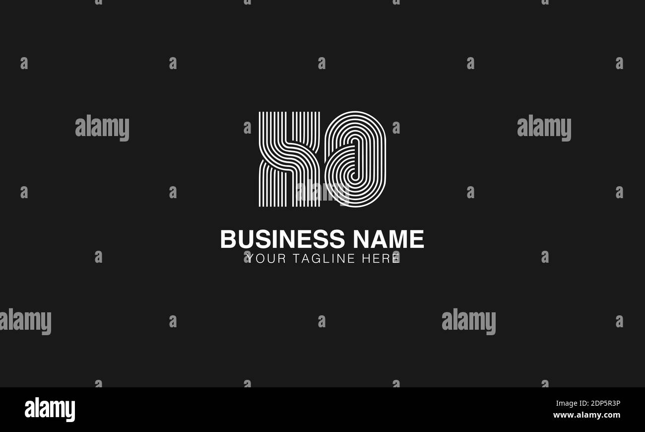 XO X O initial modern minimal creative logo vector template image. LINE ...