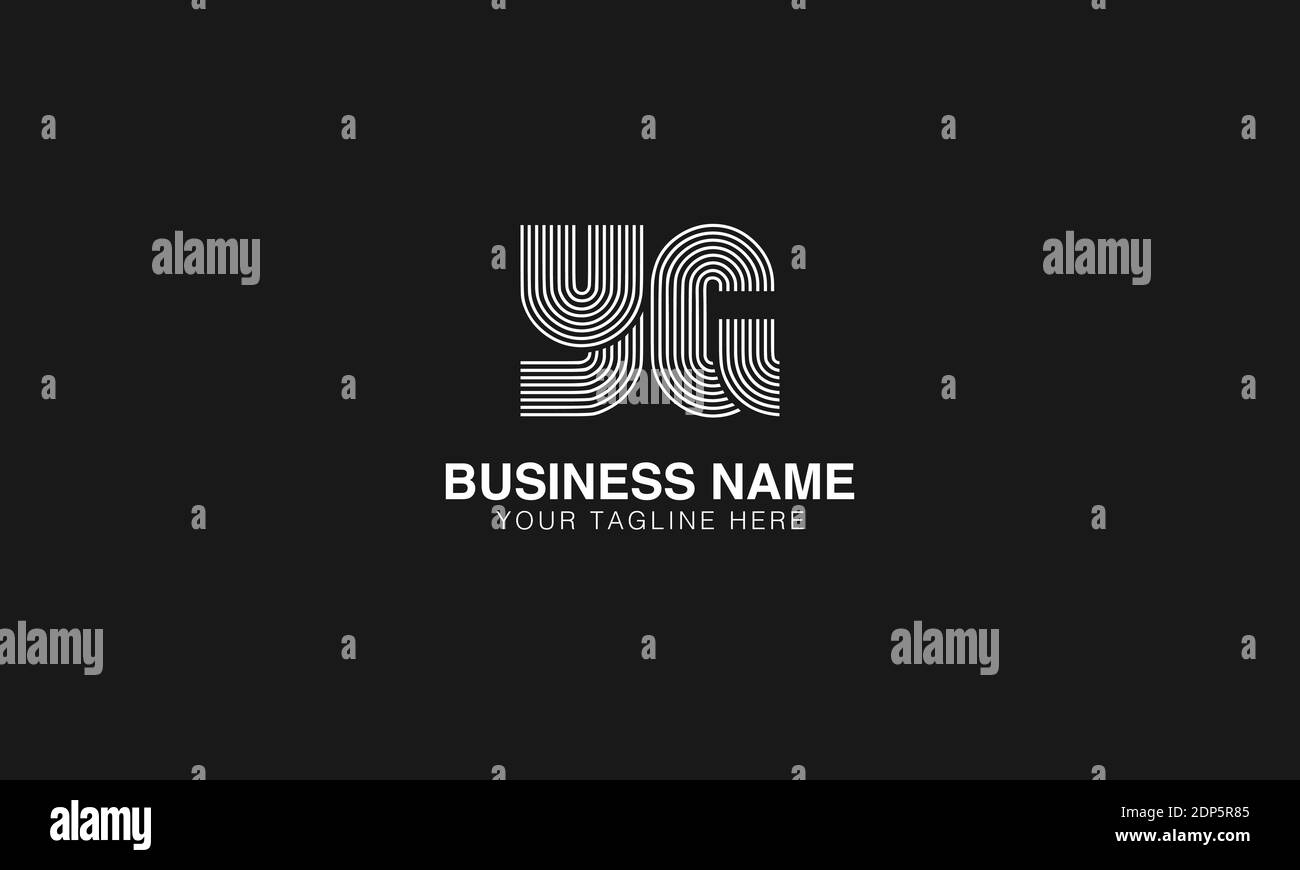 YG Y G initial modern minimal creative logo vector template image. LINE ...