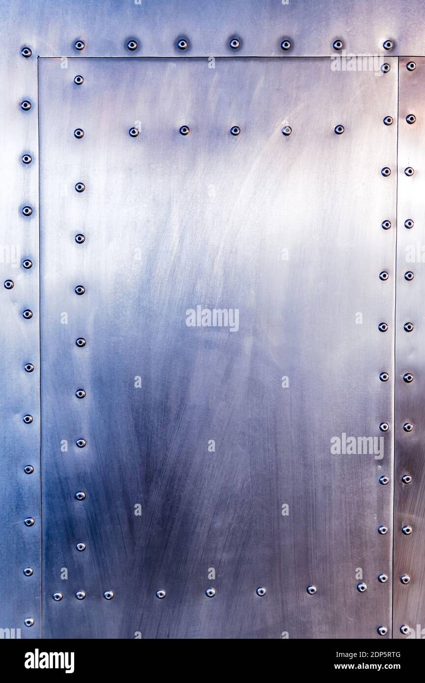 Silver texture of hi tech metal armor close up for abstract hi tech ...