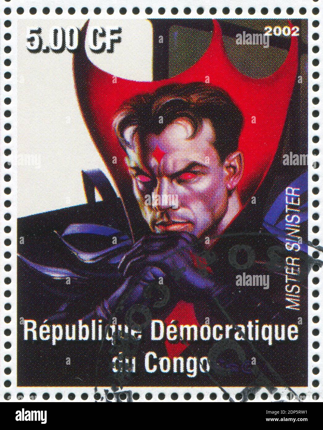 CONGO - CIRCA 2002: stamp printed by Congo, shows Comics character ...