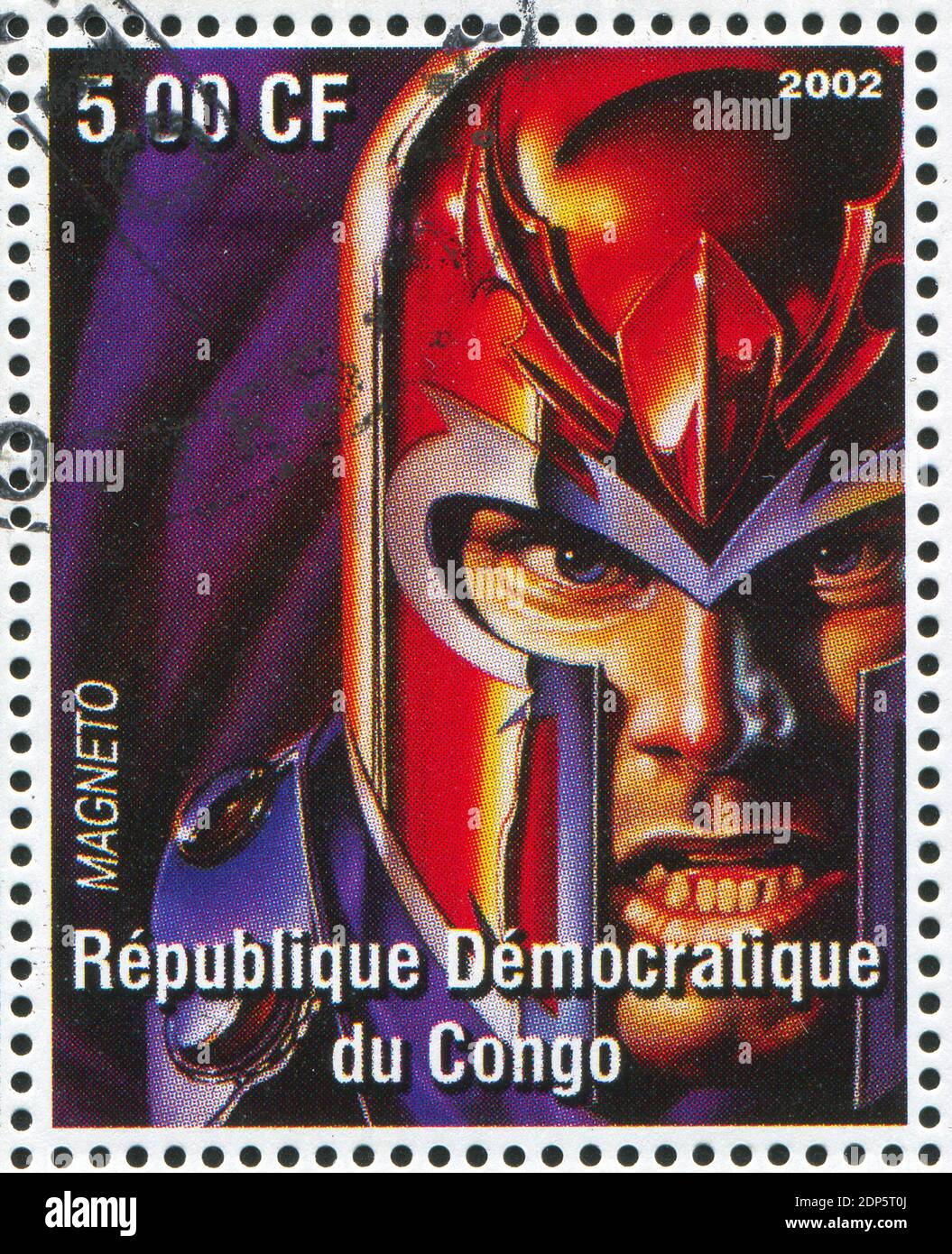 CONGO - CIRCA 2002: stamp printed by Congo, shows Comics character ...