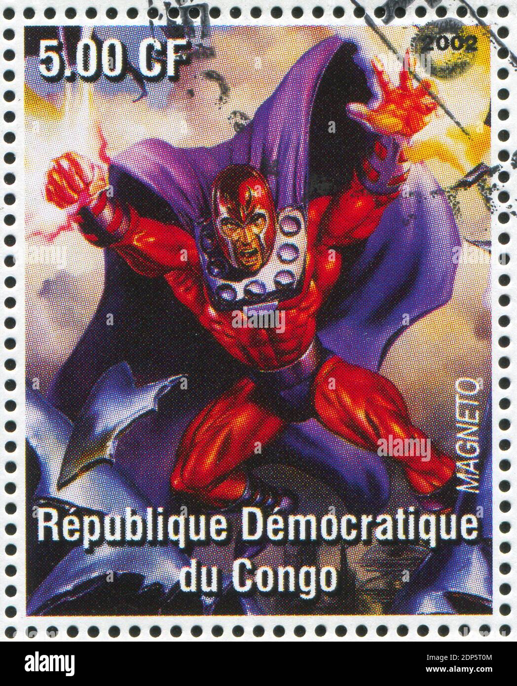 CONGO - CIRCA 2002: stamp printed by Congo, shows Comics character ...