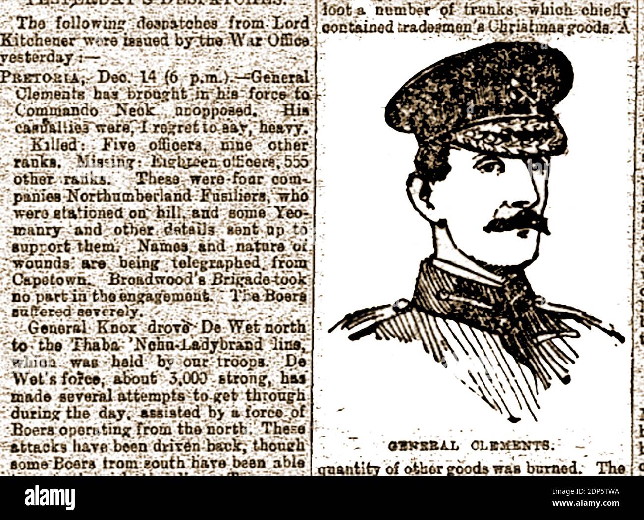 Major General Ralph Arthur Penrhyn Clements, CB, DSO (1855 – 1909 ...