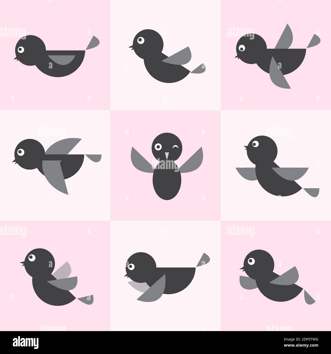 Baby birds cartoon hi-res stock photography and images - Alamy