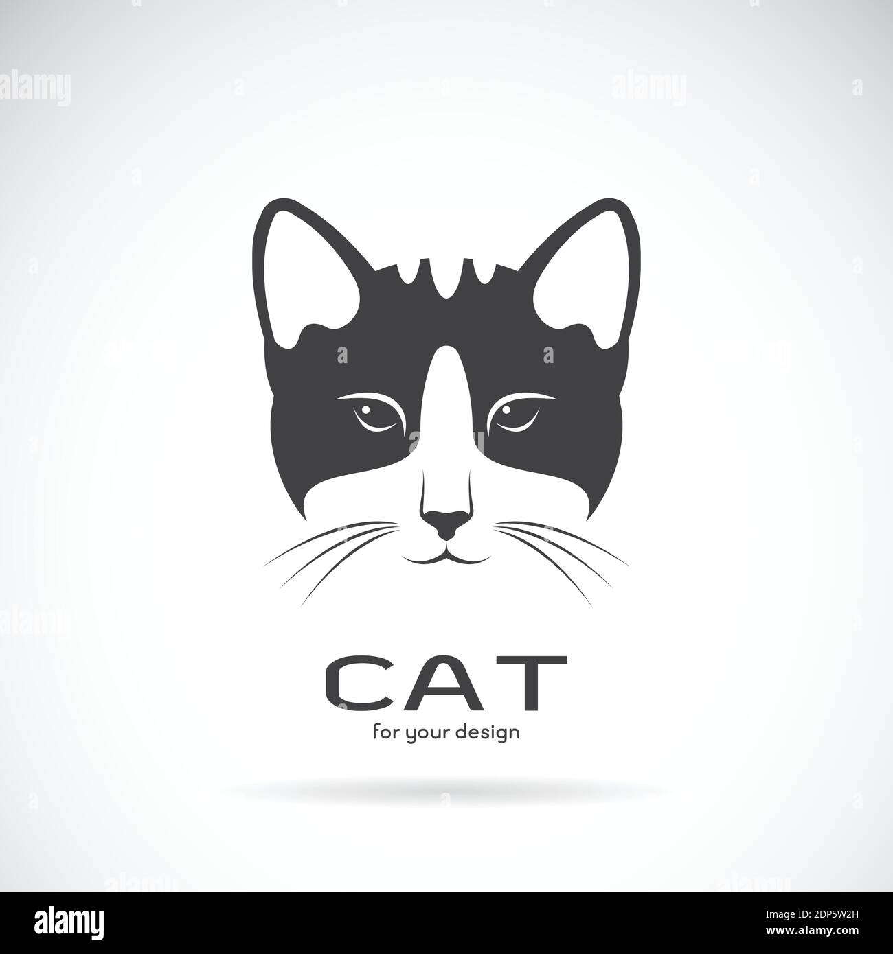 Vector of a cat face design on white background. Easy editable layered vector illustration. Pet ...