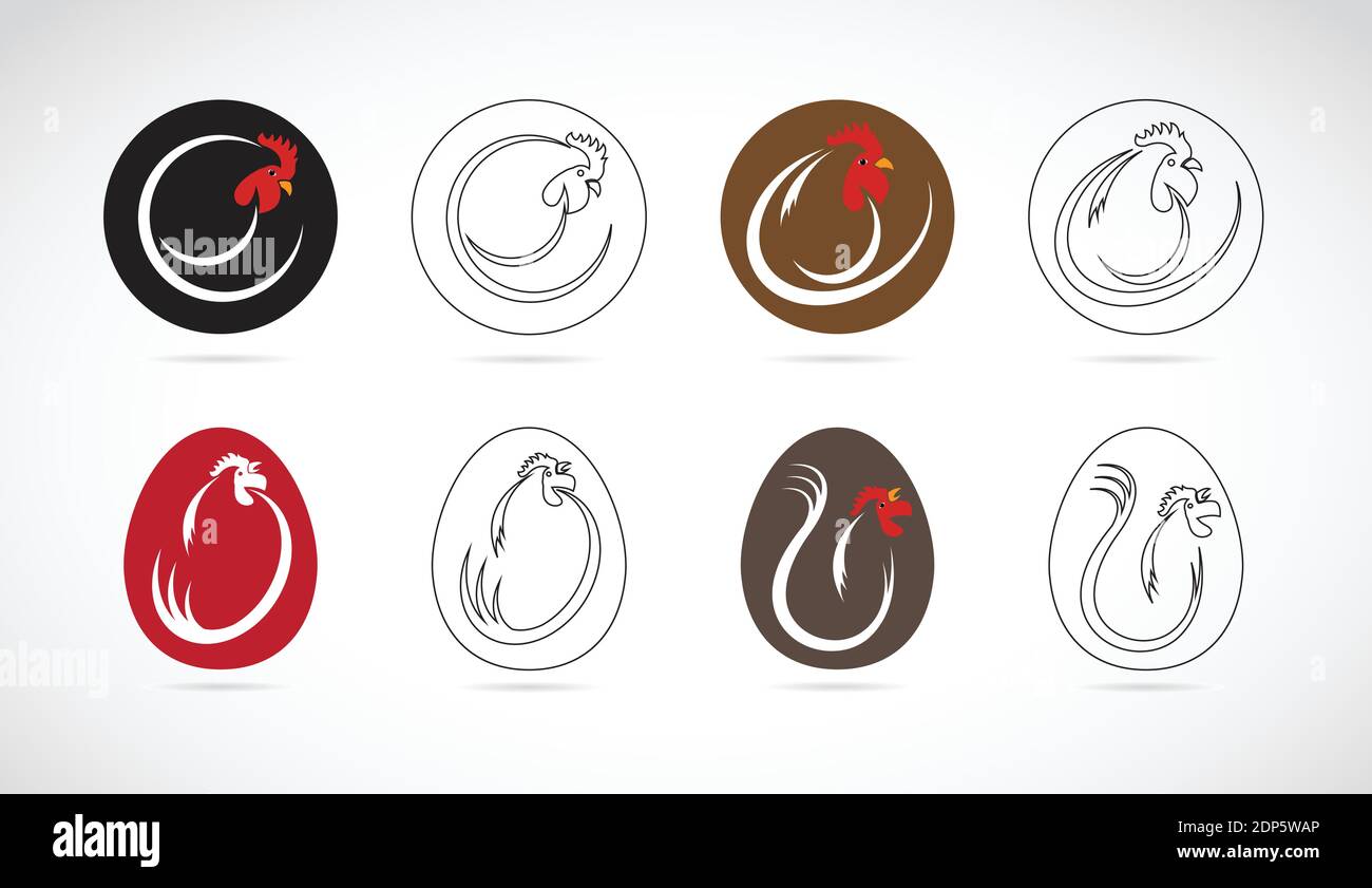 Vector of a chicken design on white background. Farm Animal. Easy ...