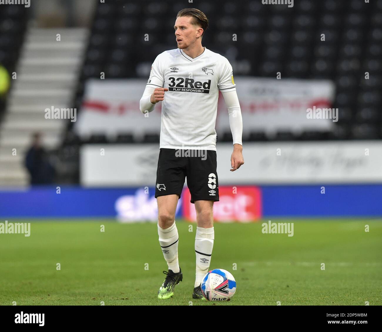 Max Bird #8 of Derby County during the game Stock Photo - Alamy