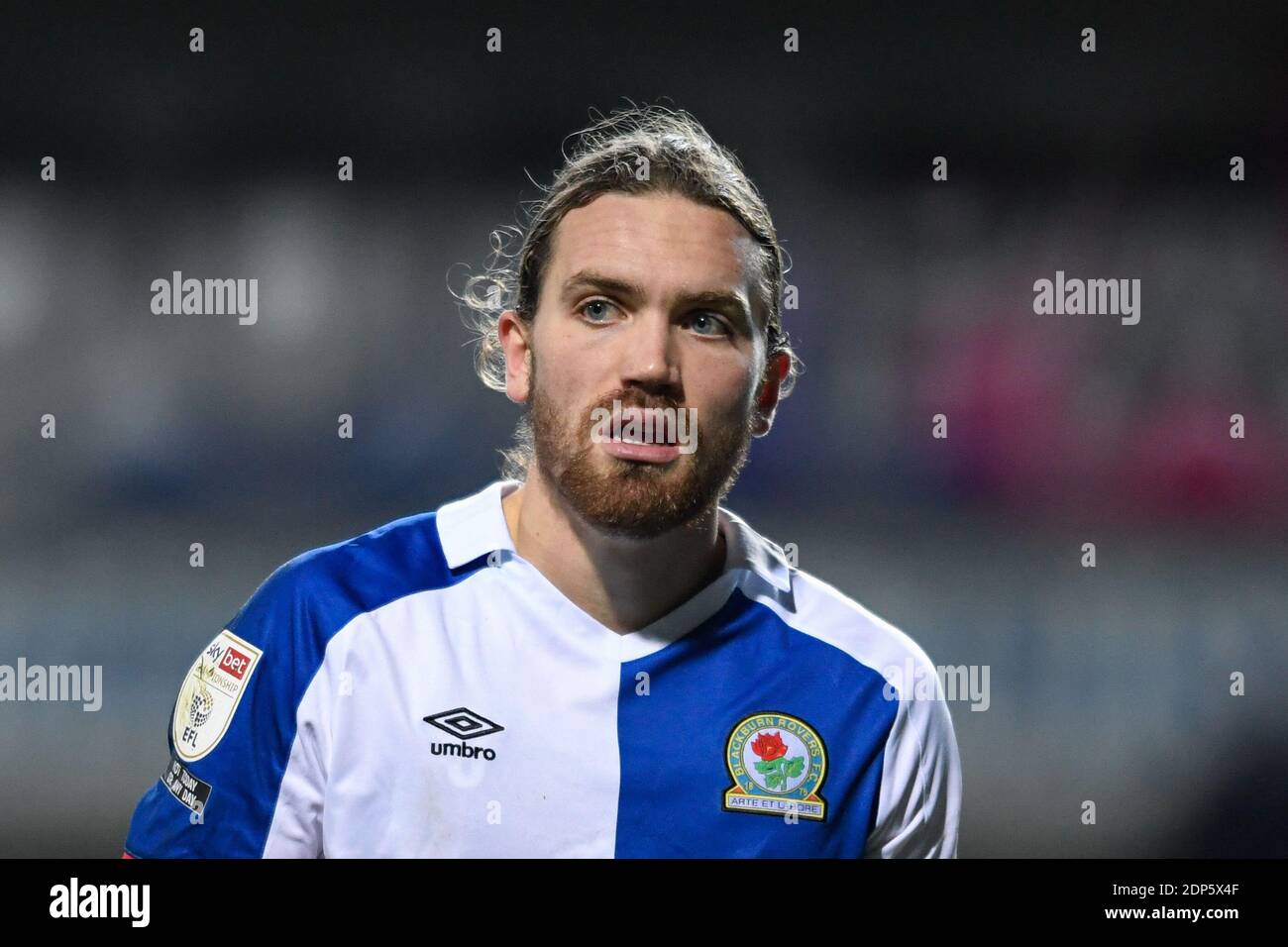 Sam Gallagher #9 of Blackburn Rovers in action during the game Stock ...