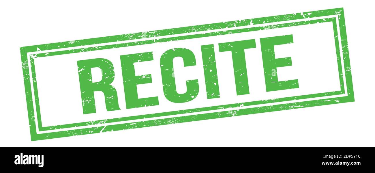 Recite stamp hi-res stock photography and images - Alamy