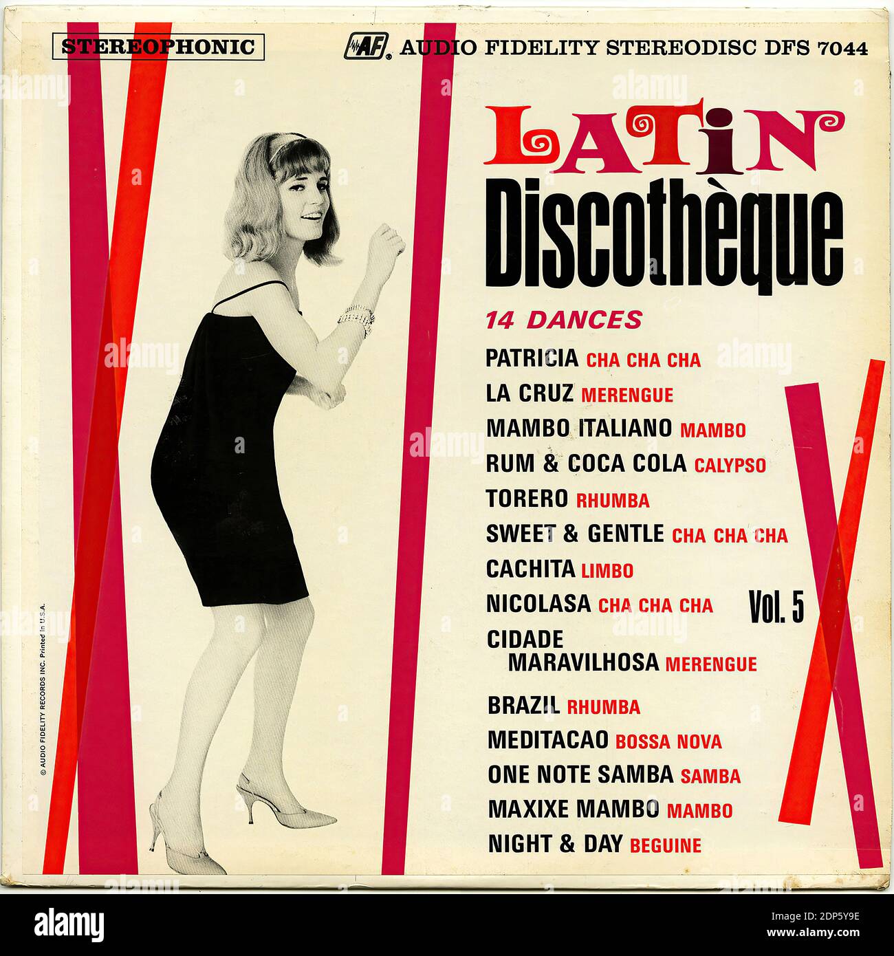 Latin Discothéque - Vintage Record Cover Stock Photo - Alamy