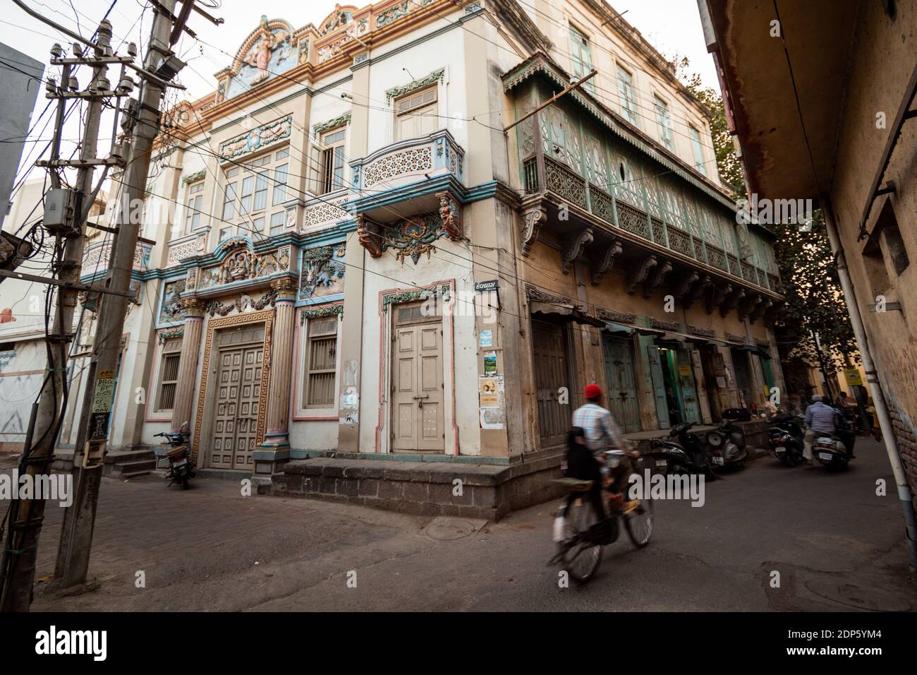 Jamnagar, Gujarat, India - December 2018: Beautiful vintage ...