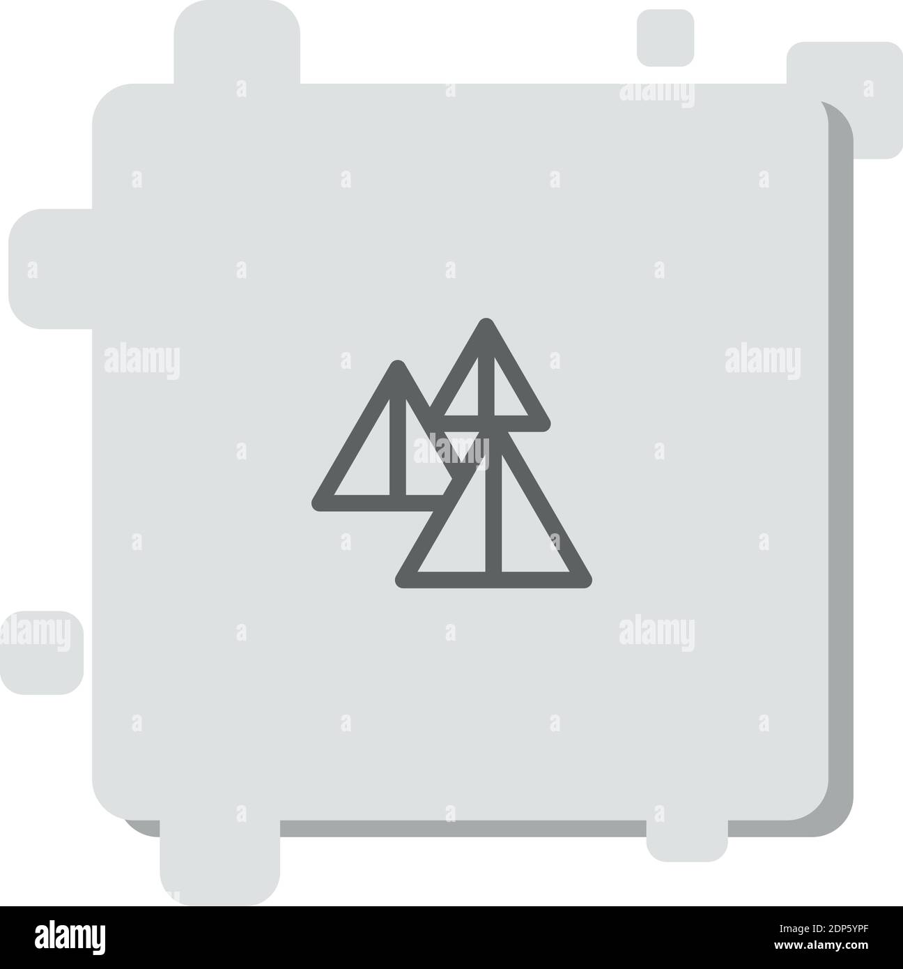 pyramids vector icon modern simple vector illustration Stock Vector ...