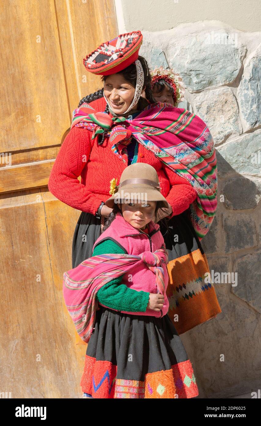 October 19, 2012 - Ollantaytambo, Cusco, Peru: Smiling Quechua Woman ...