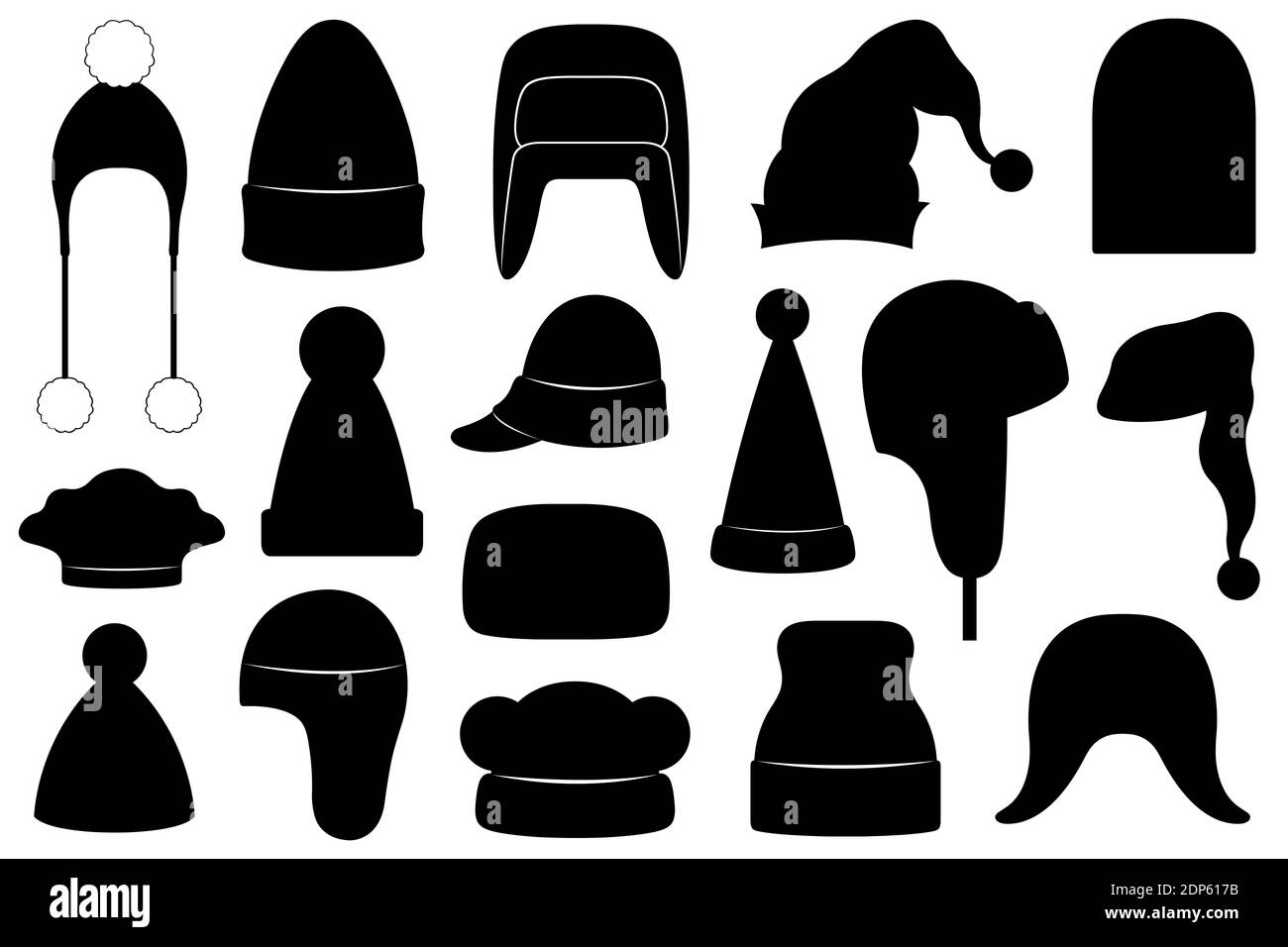 Set Of Different Winter Hats Isolated On White Stock Photo Alamy set-of-different-winter-hats-isolated-on-white-stock-photo-alamy