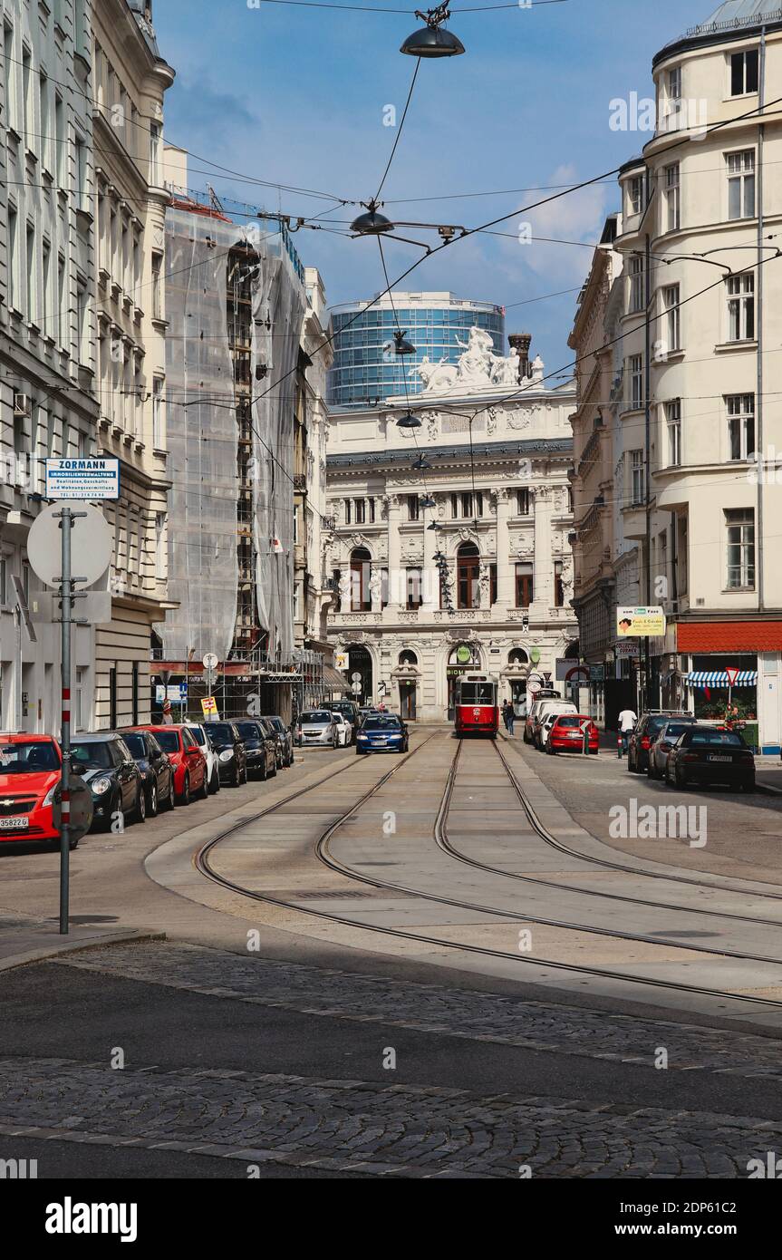 Street in downtown Vienna, Austria Stock Photo - Alamy