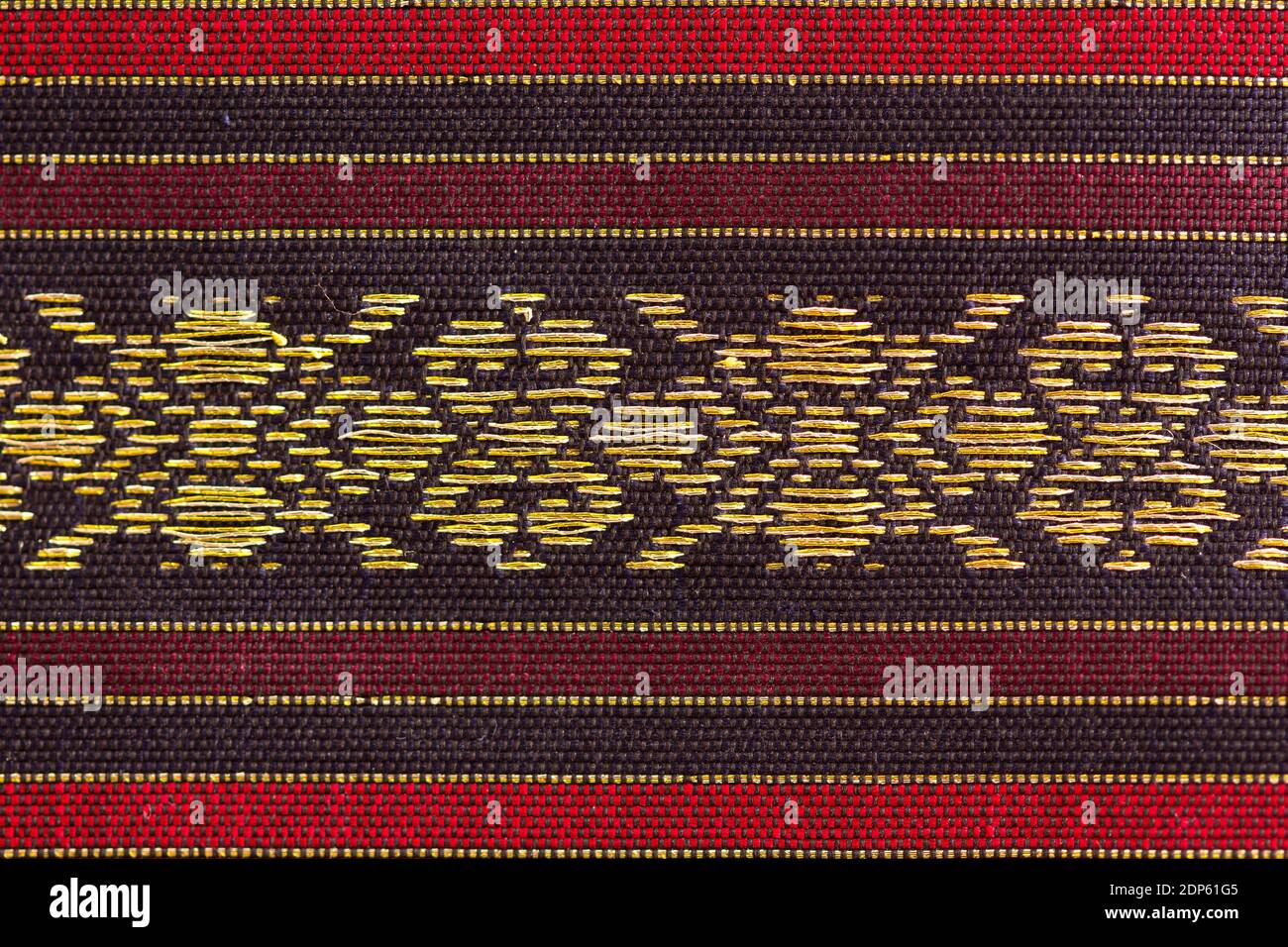 Thai Silk With Stripe Pattern Stock Photo - Alamy