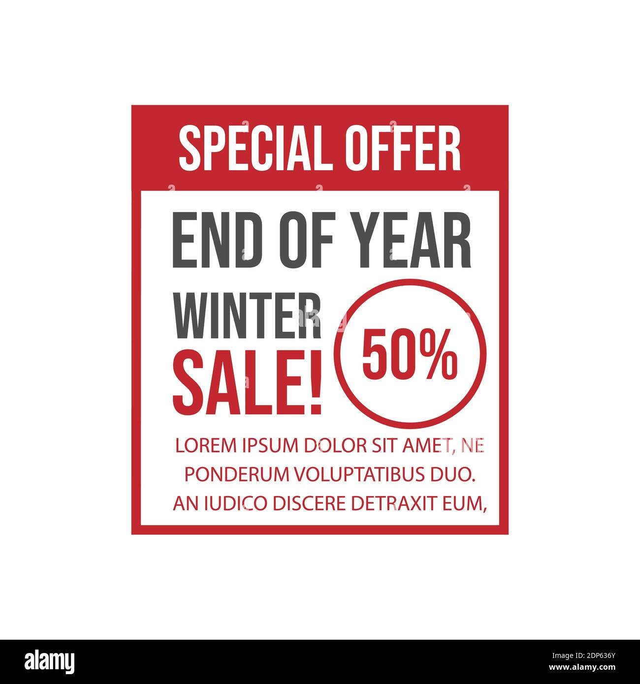 End of year winter sale banner template design. Winter Sale Background ...