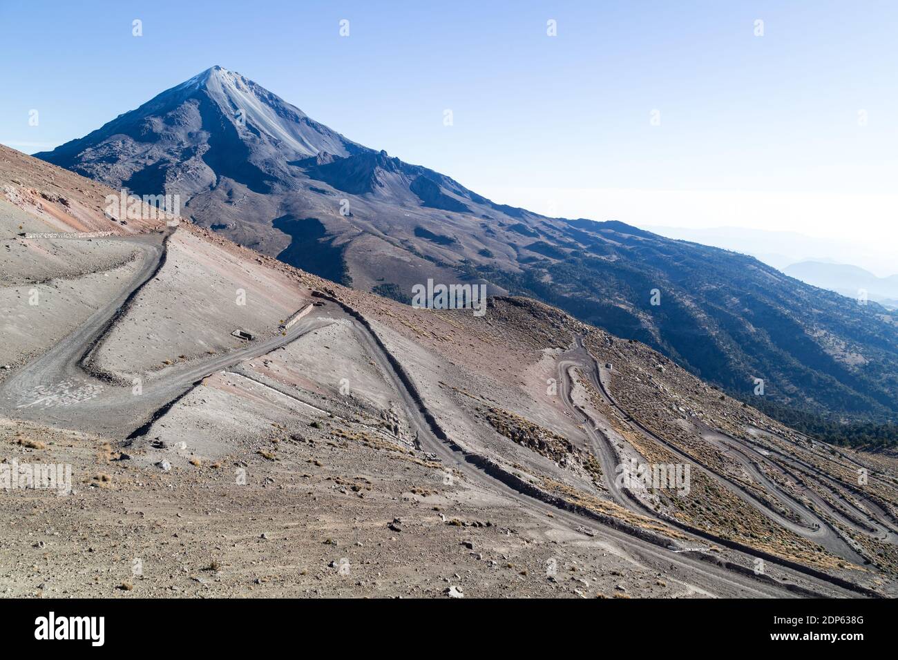 A beautiful shot of the Pico de Orizaba volcano in Mexico. Relief ...