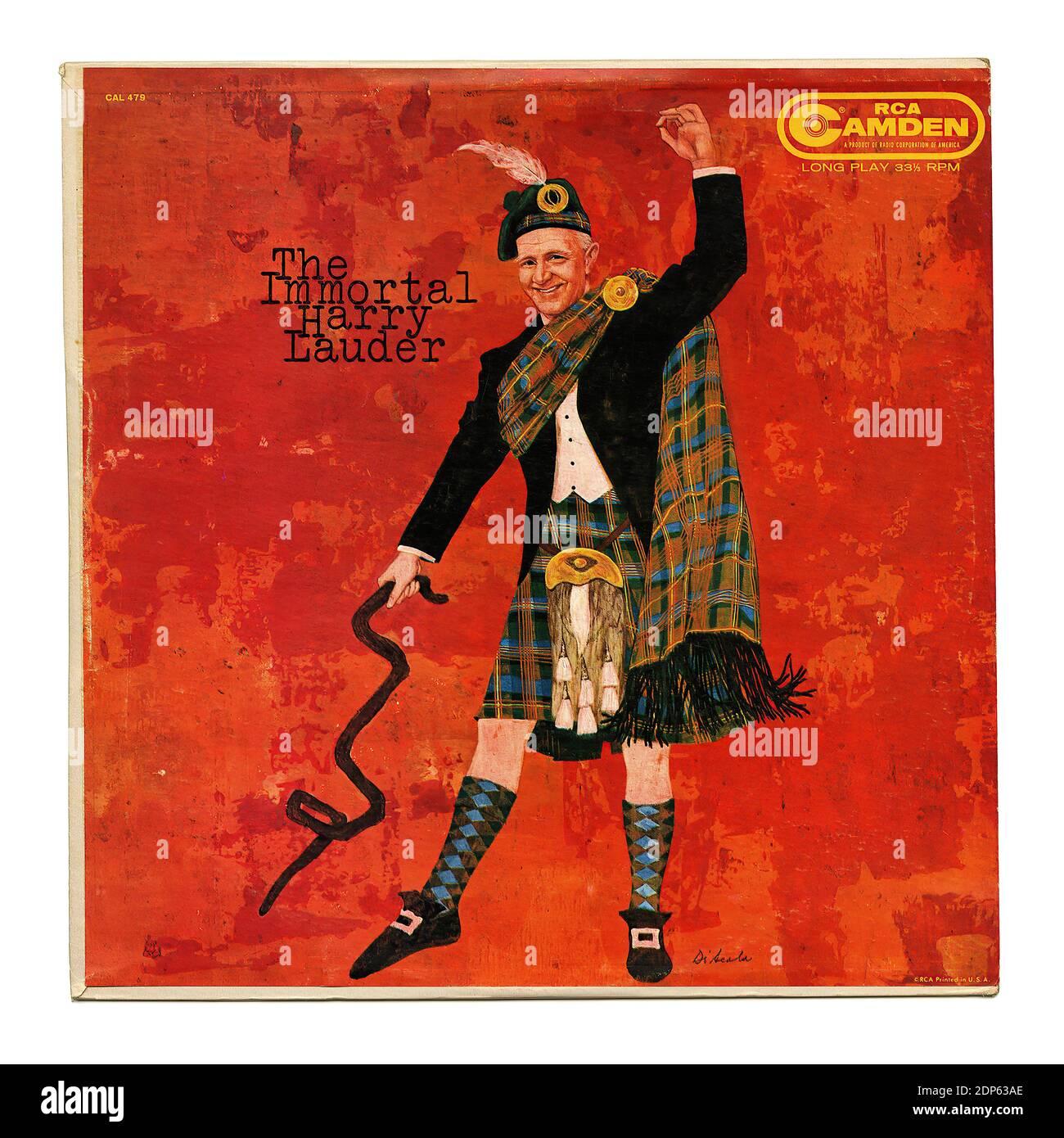 The Immortal Harry Lauder - Vintage Record Cover Stock Photo - Alamy