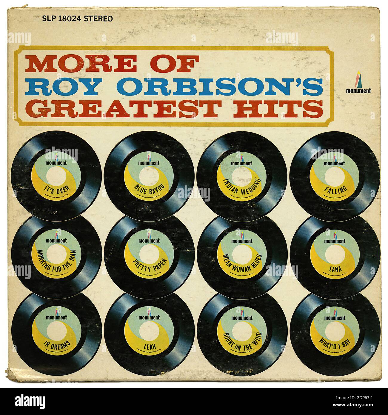 More of Roy Orbison's Greatest Hits - Vintage Record Cover Stock Photo ...