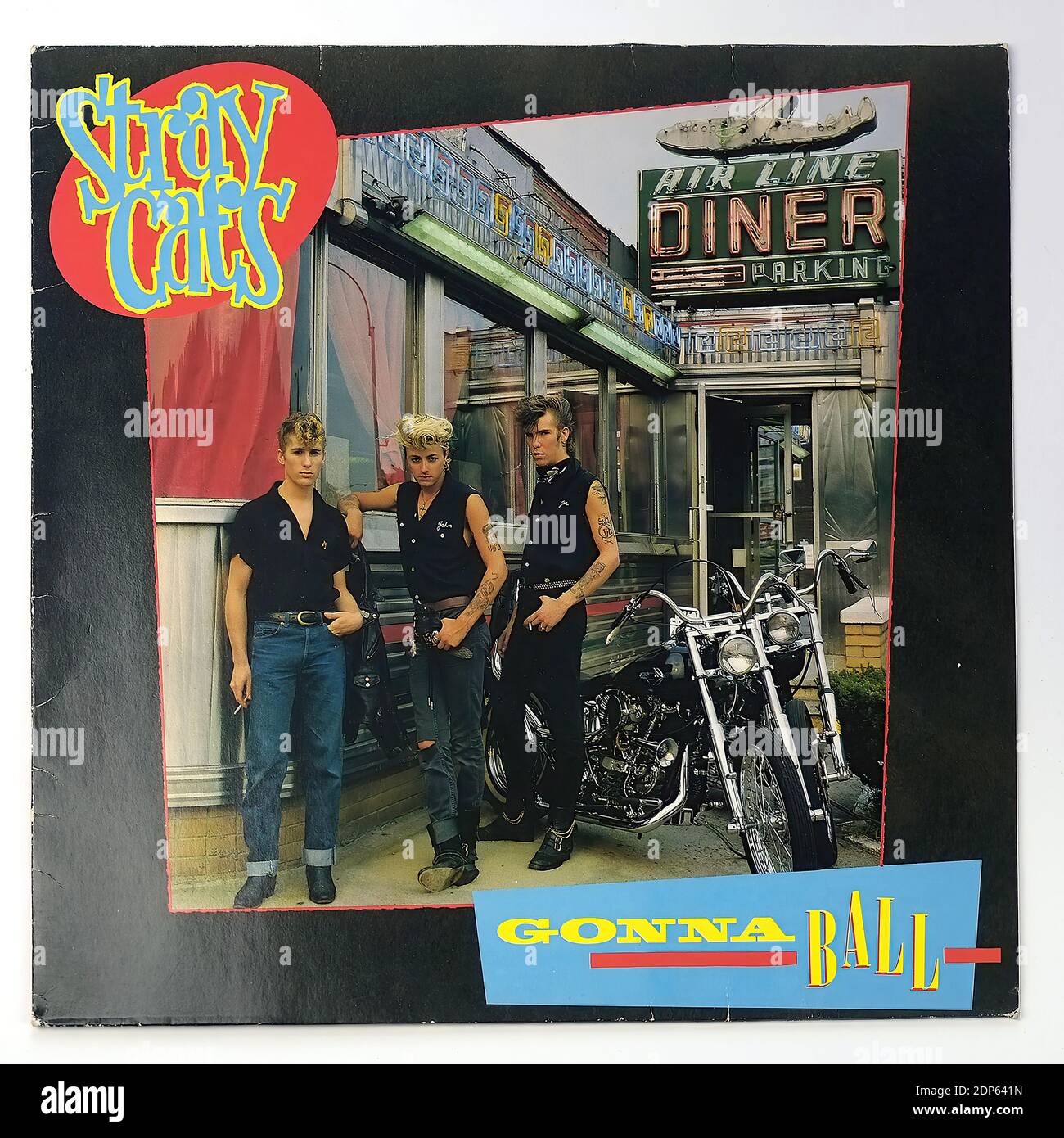 Stray Cats Gonna Ball - Vintage Vinyl Record Cover Stock Photo - Alamy