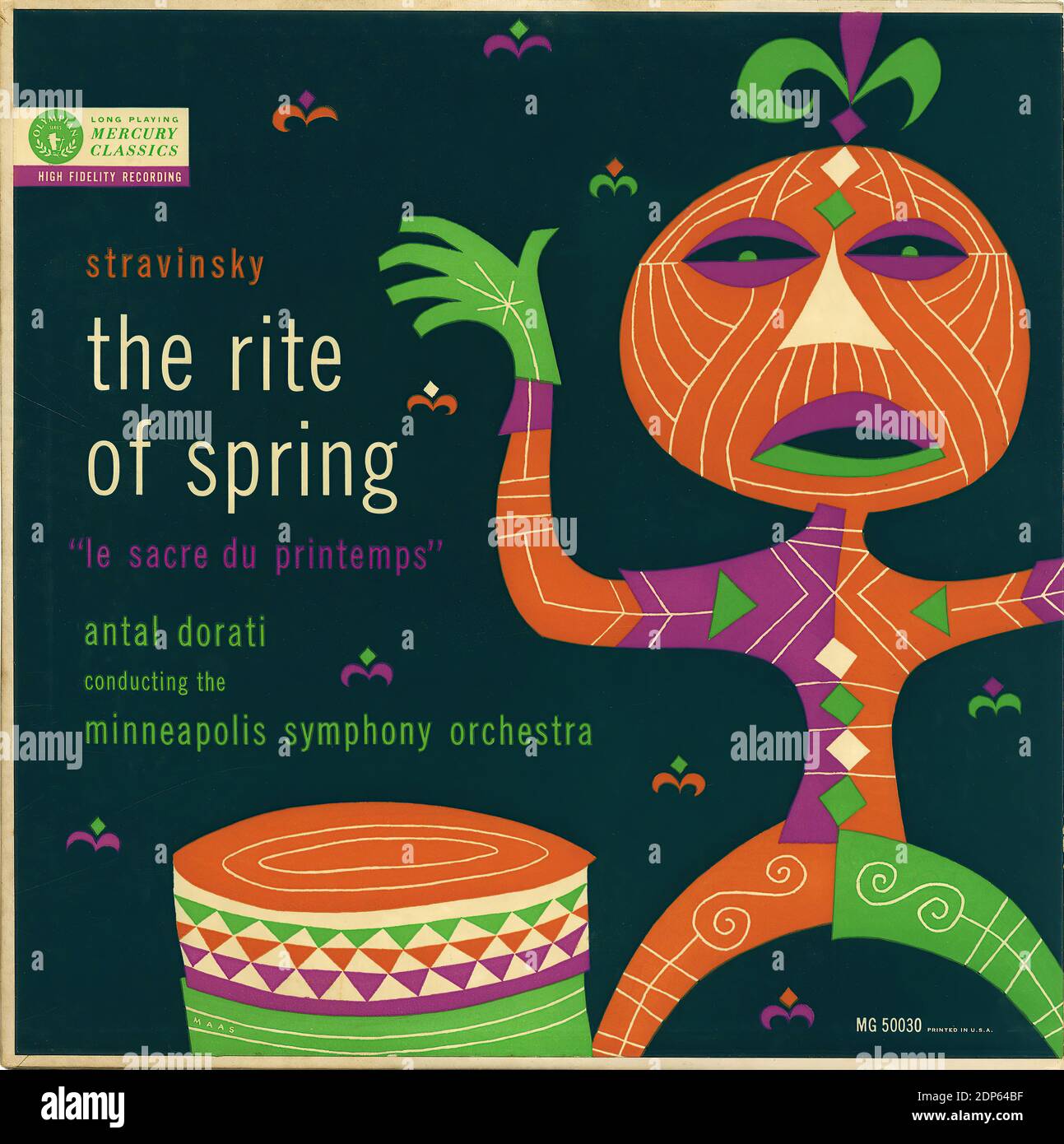 The Rite of Spring - Vintage Record Cover Stock Photo - Alamy