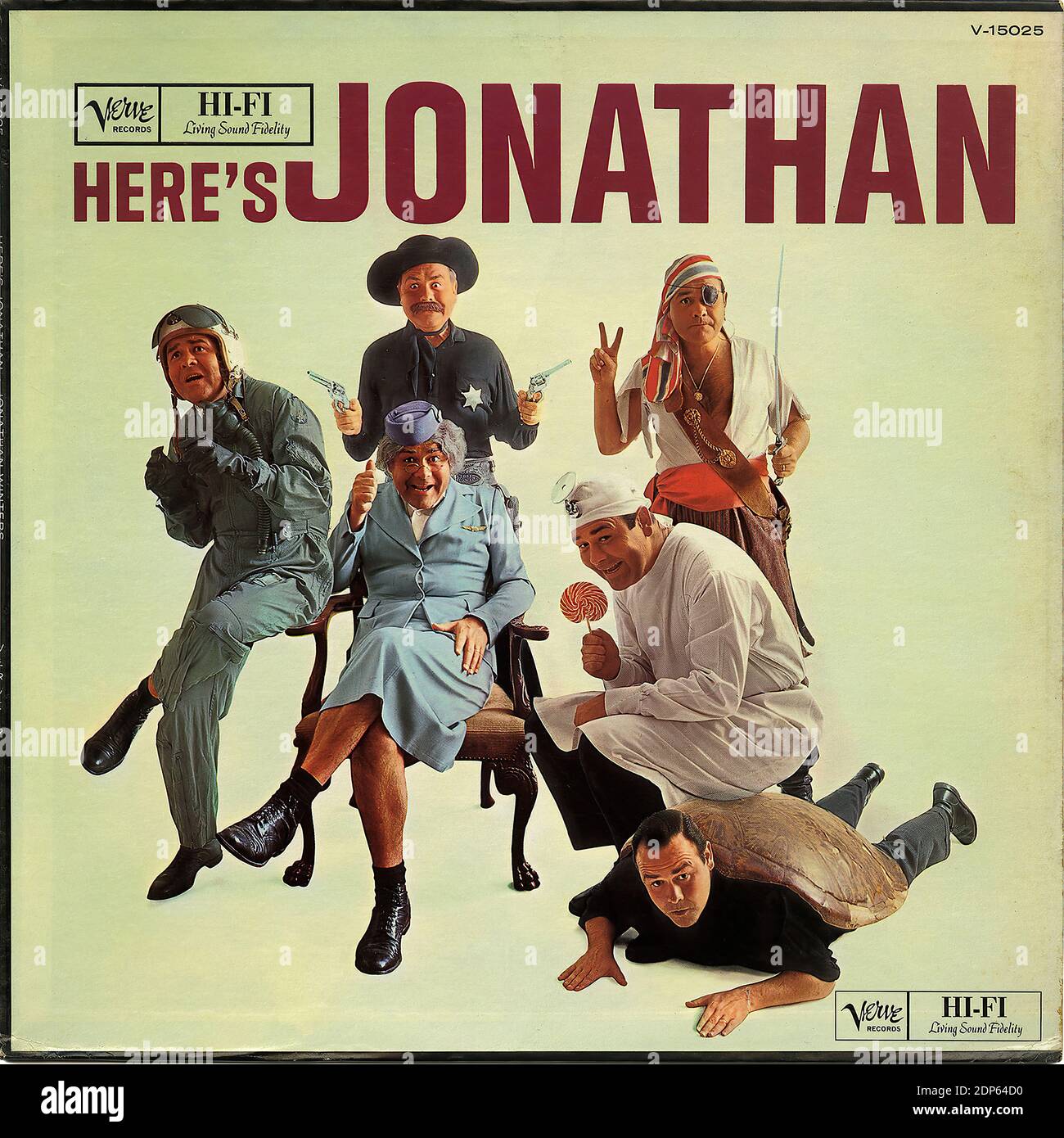 Here's Jonathan - Vintage Record Cover Stock Photo - Alamy
